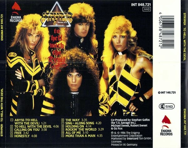 AOR Night Drive: Stryper - To Hell With The Devil (1986)